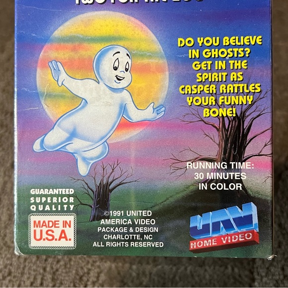 UAV | Media | Sealed New Casper The Friendly Ghost Vhs 991 Uav Home ...